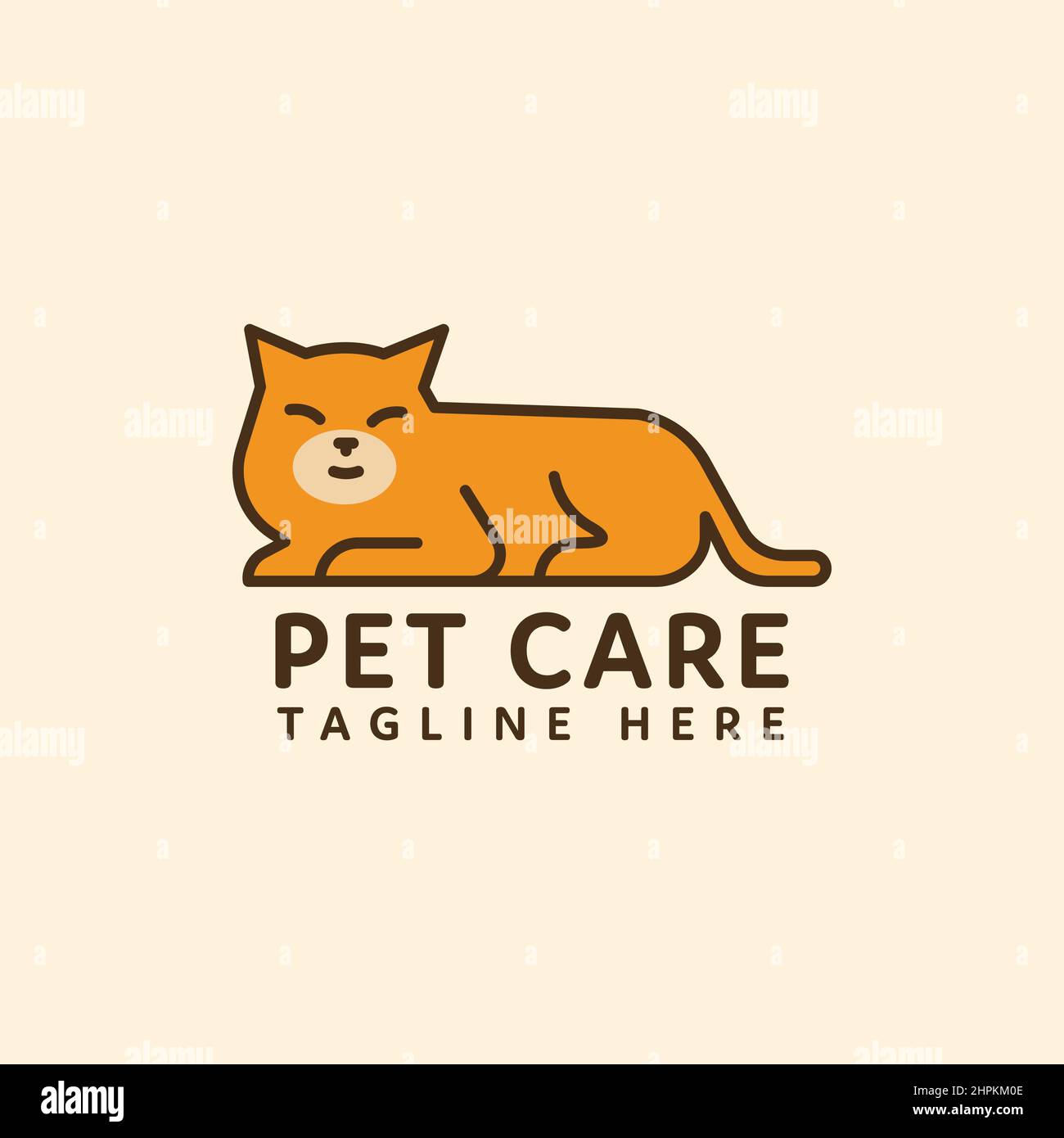 Grooming black cat Stock Vector Images - Alamy