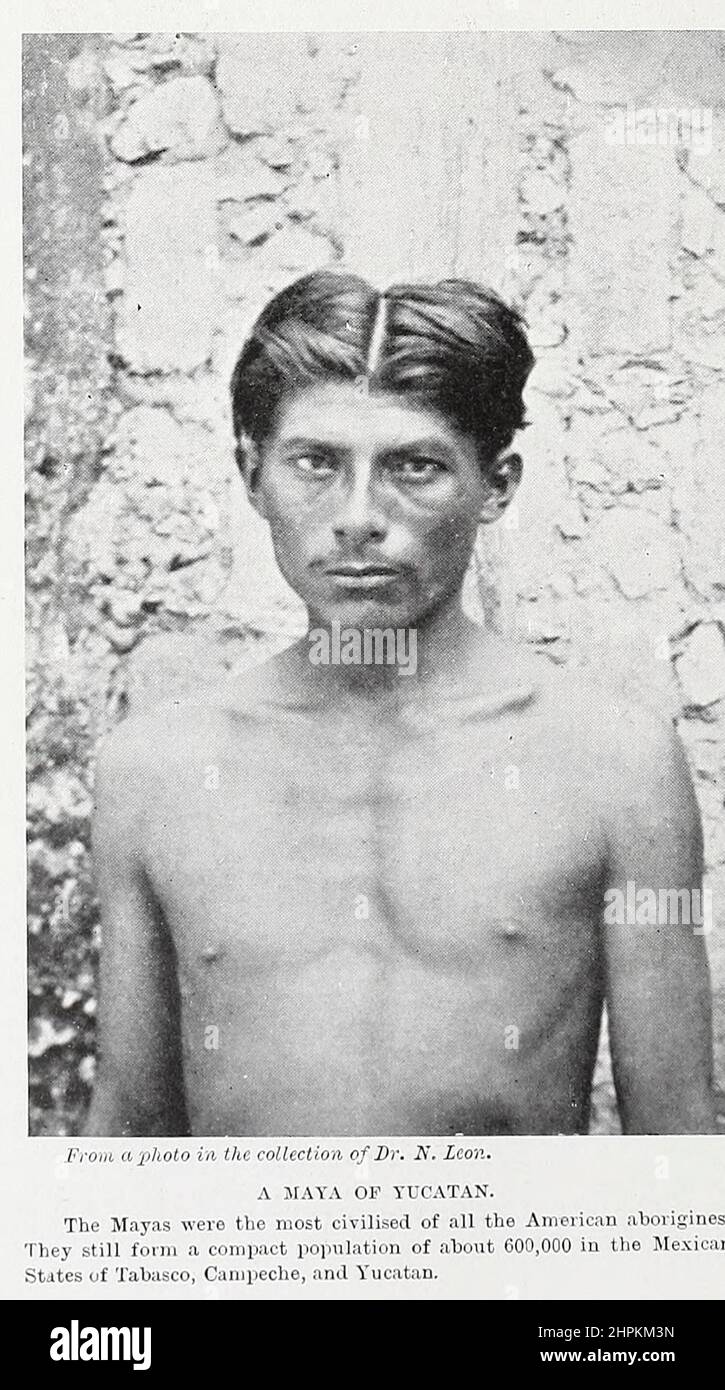 A Maya of Yucatan from the book ' The living races of mankind ' a ...