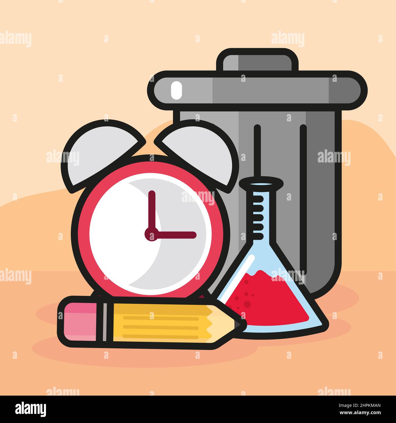 Trash can class Stock Vector Images - Alamy