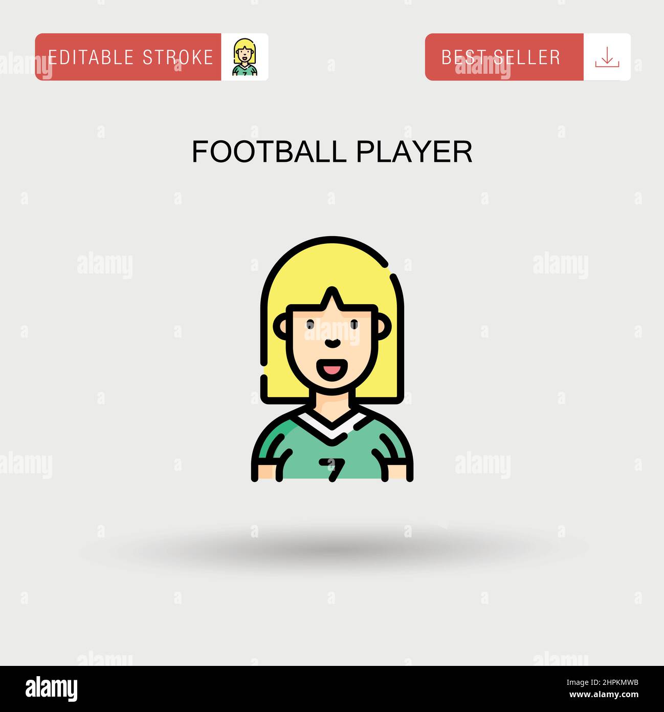 Young people playing football Stock Vector Images - Alamy