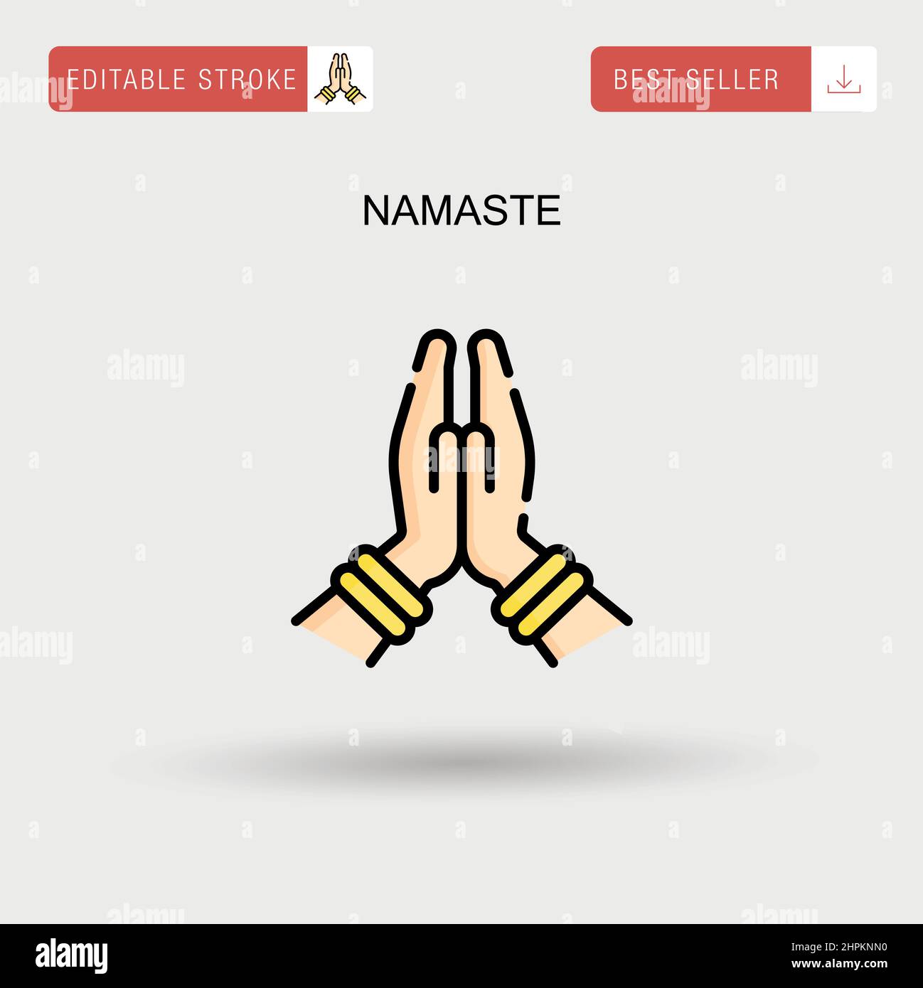 Namaste logo hi-res stock photography and images - Alamy