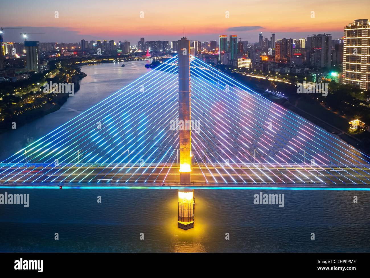 "The bridge at night Stock Photo - Alamy