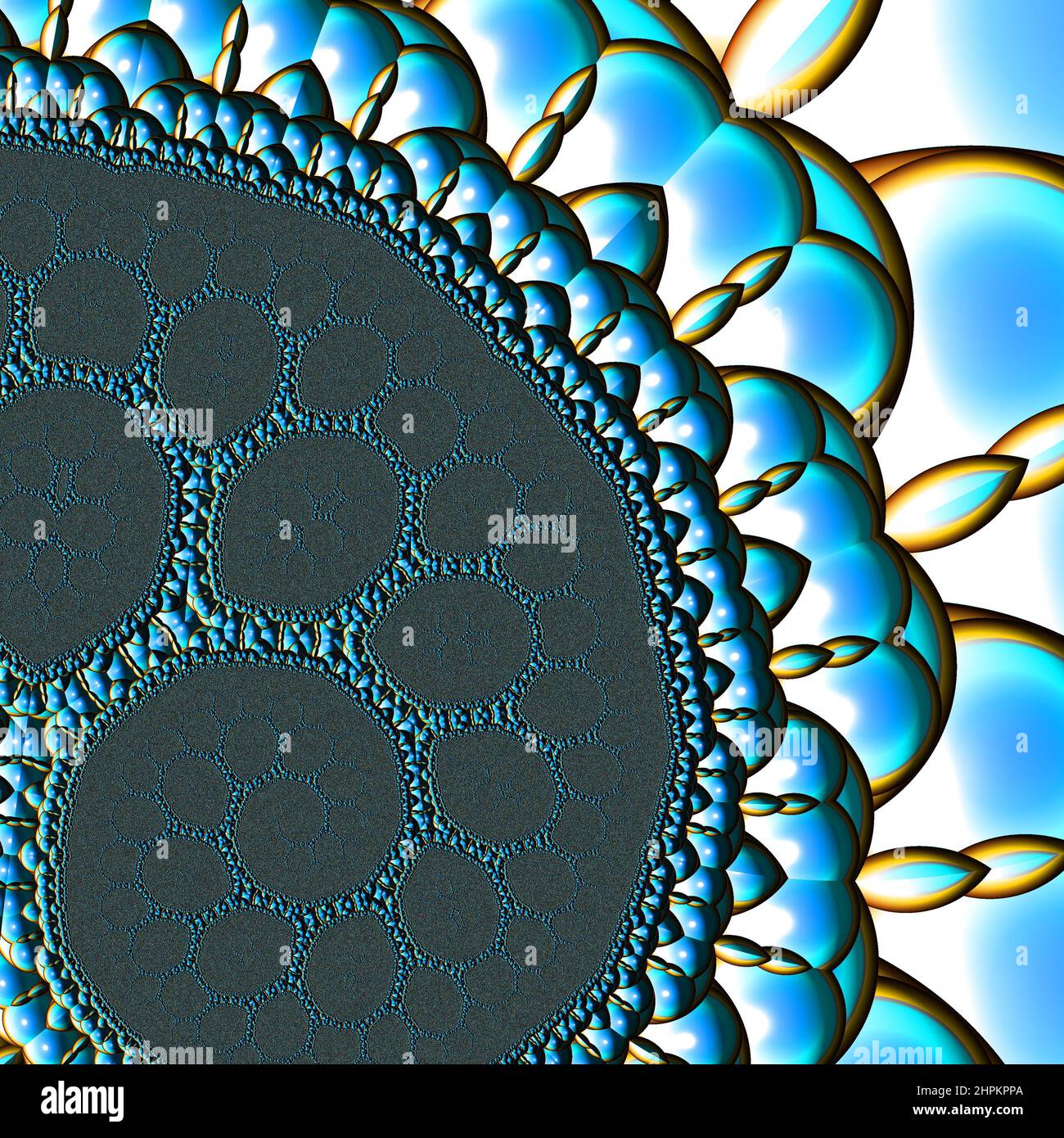 Abstract Computer generated Fractal design. A fractal is a never-ending ...
