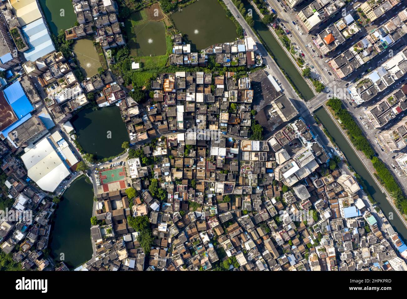 Jiangmen pengjiang wealth purifying pond town town beautiful village ...