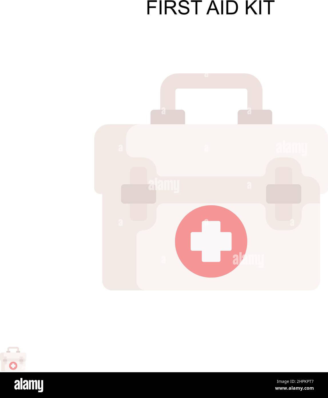 First aid kit Simple vector icon. Illustration symbol design template ...