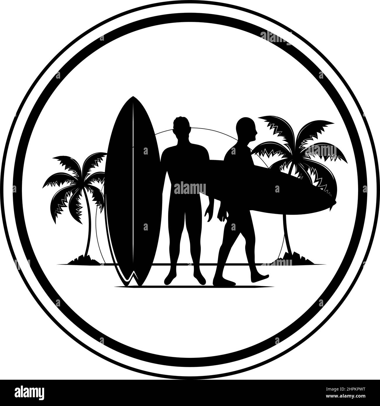 Surf boards beach Cut Out Stock Images & Pictures - Alamy