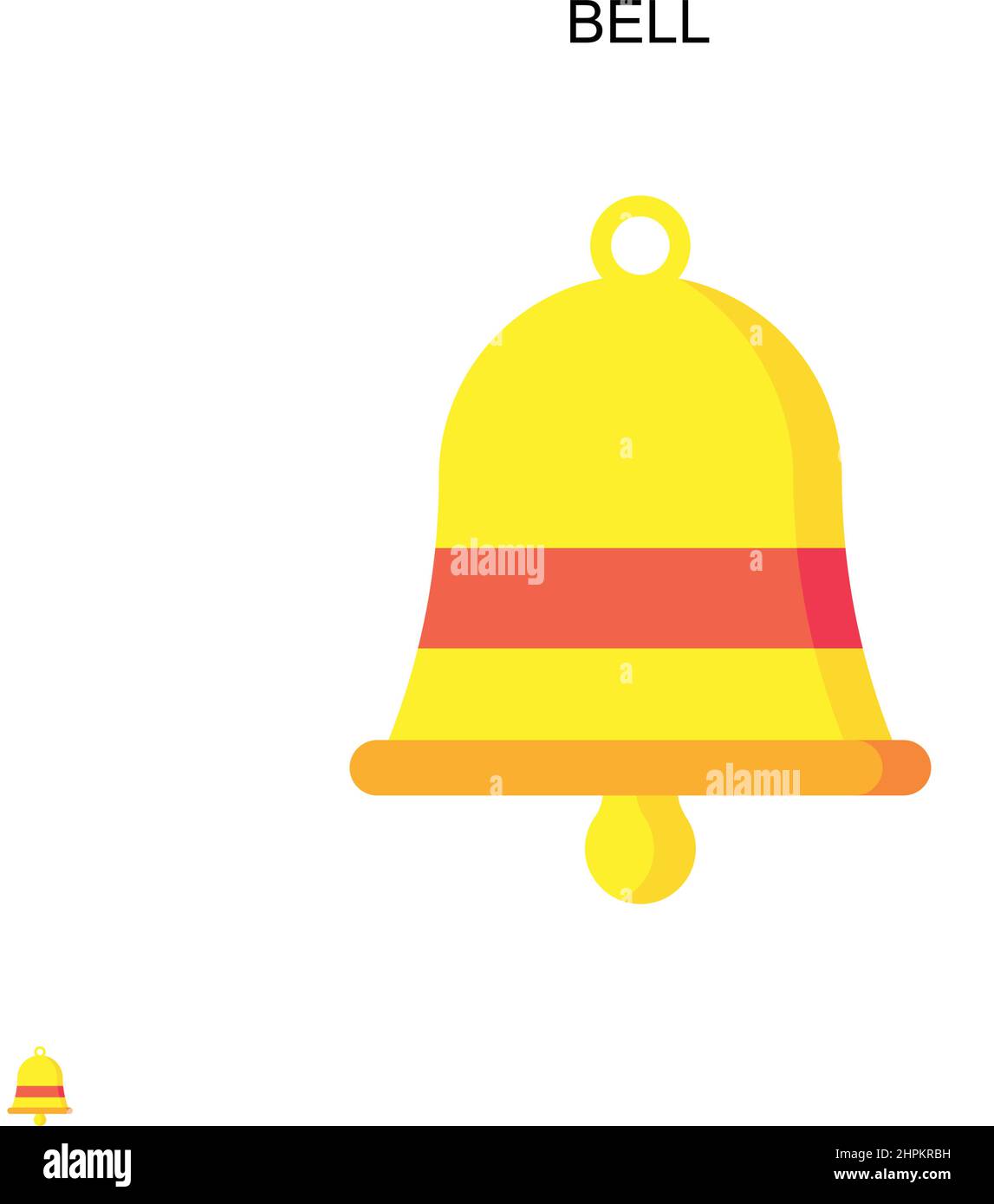 Alarm bell icon symbol 3d hi-res stock photography and images - Alamy