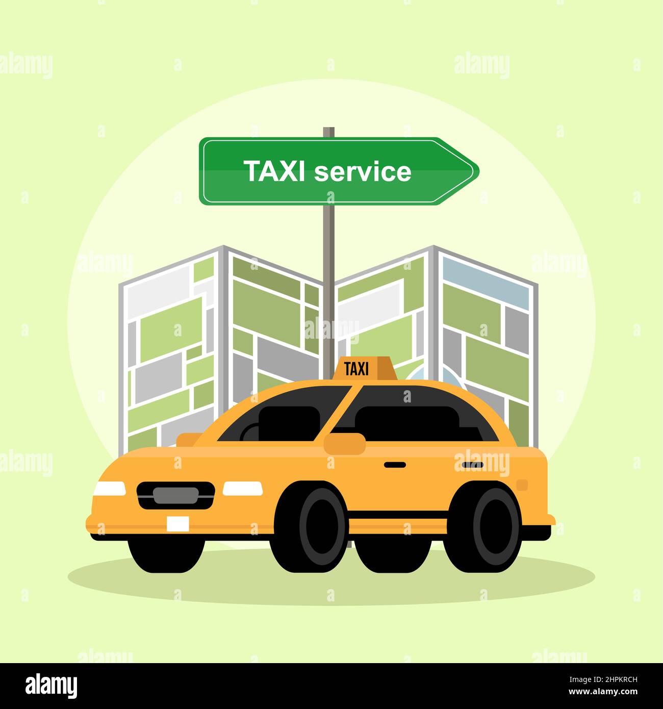 taxi service map Stock Vector Image & Art - Alamy