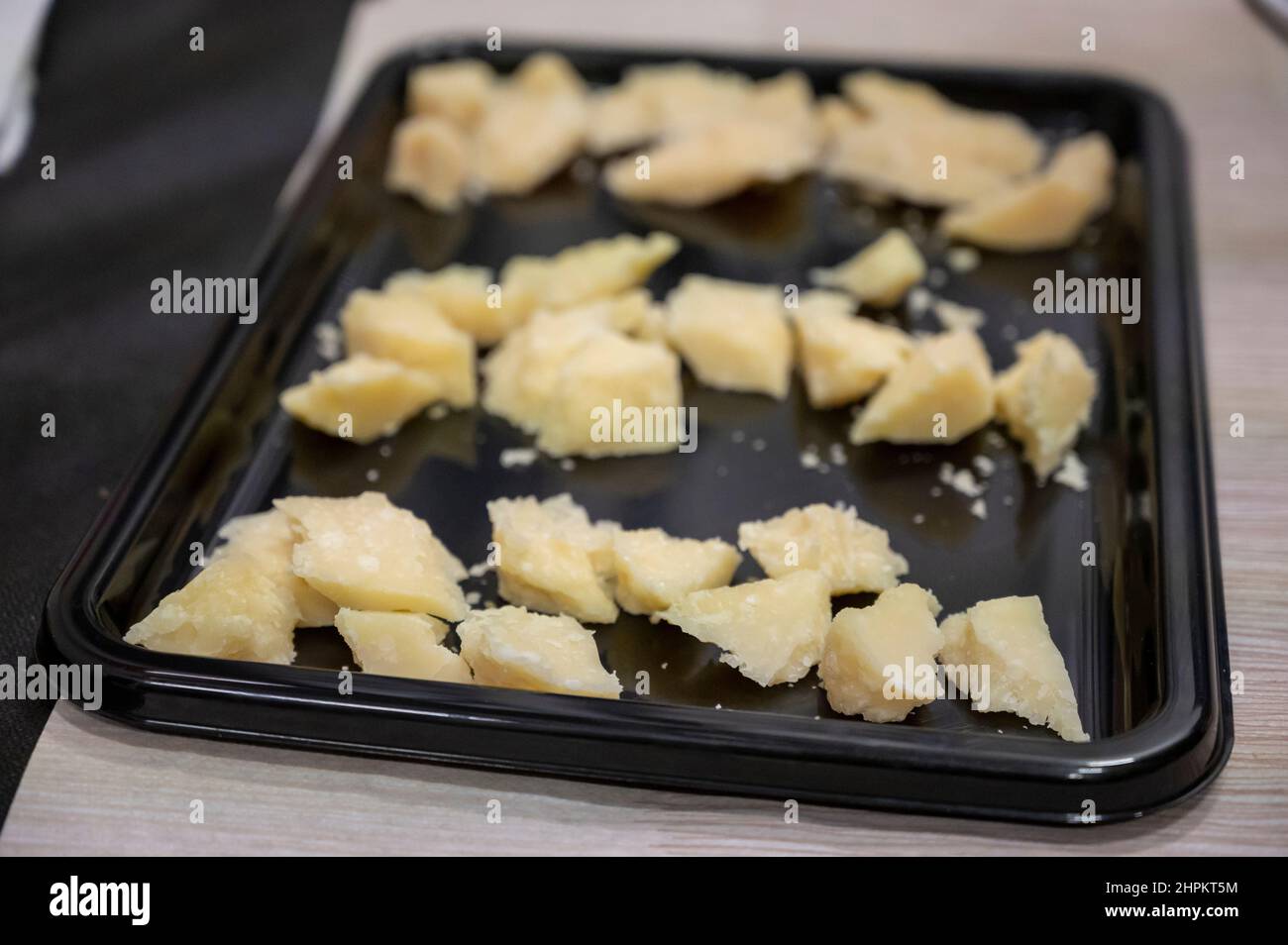 Process of making parmigiano-reggiano parmesan hard cheese on small ...