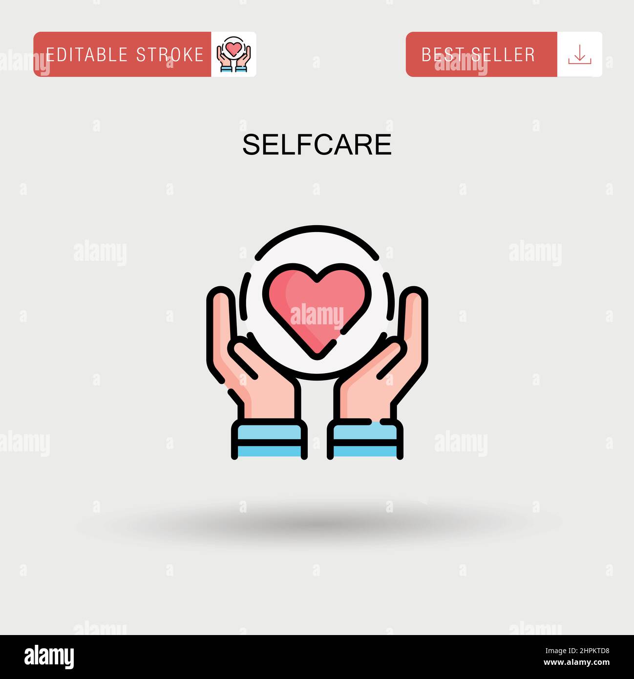 Selfcare Simple vector icon Stock Vector Image & Art - Alamy