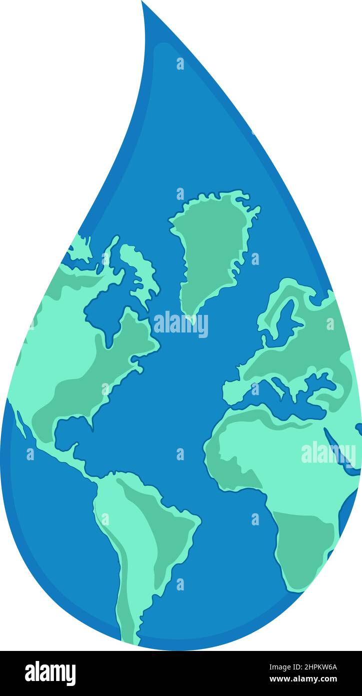 earth map drop water Stock Vector Image & Art - Alamy