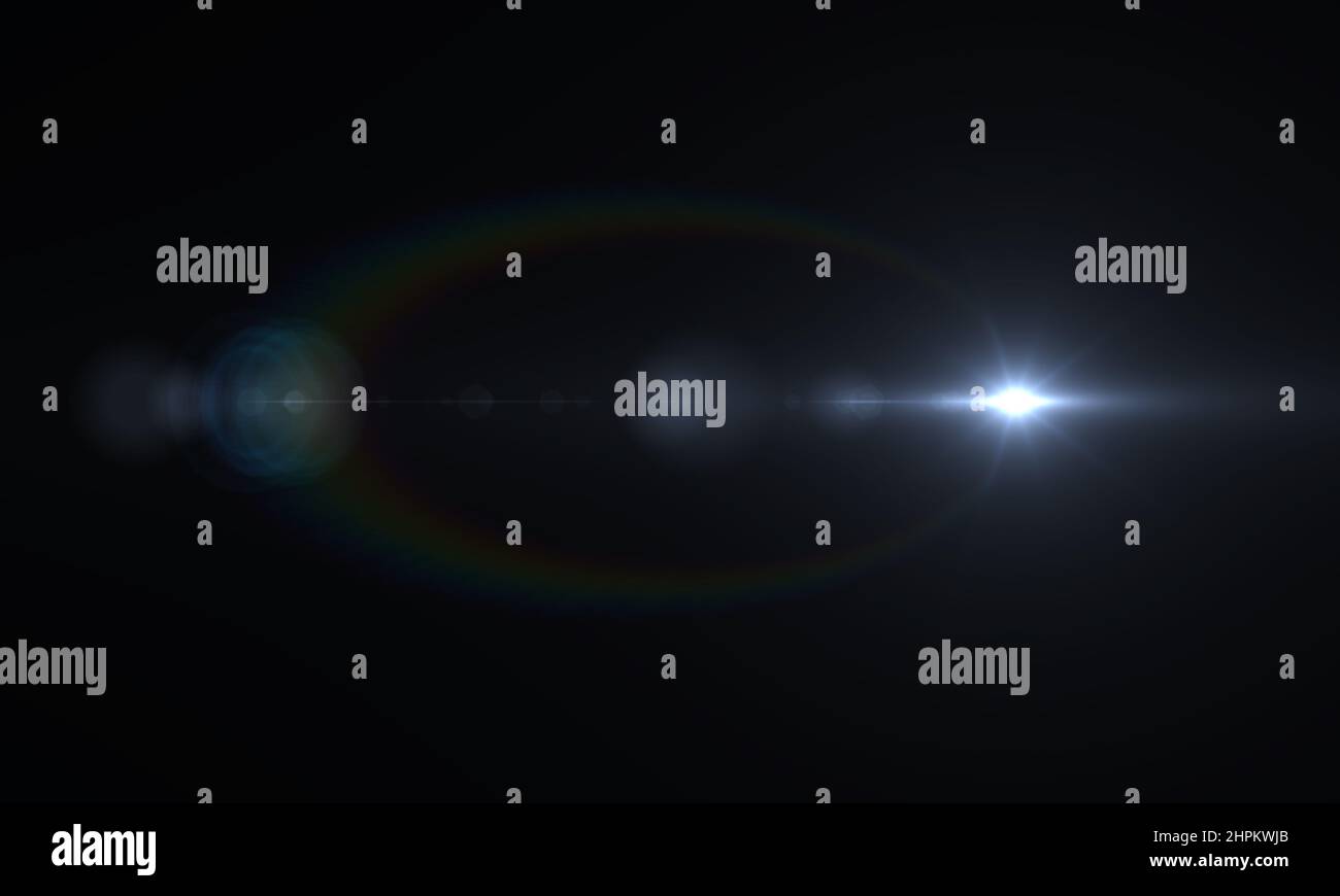 Lens Flare light over background. Easy to add overlay or screen filter ...