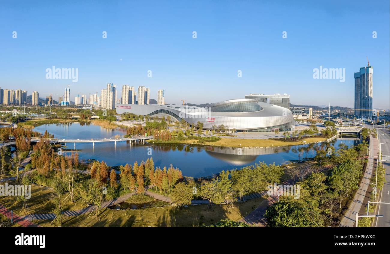 Jiangmen binjiang district sports center Stock Photo - Alamy