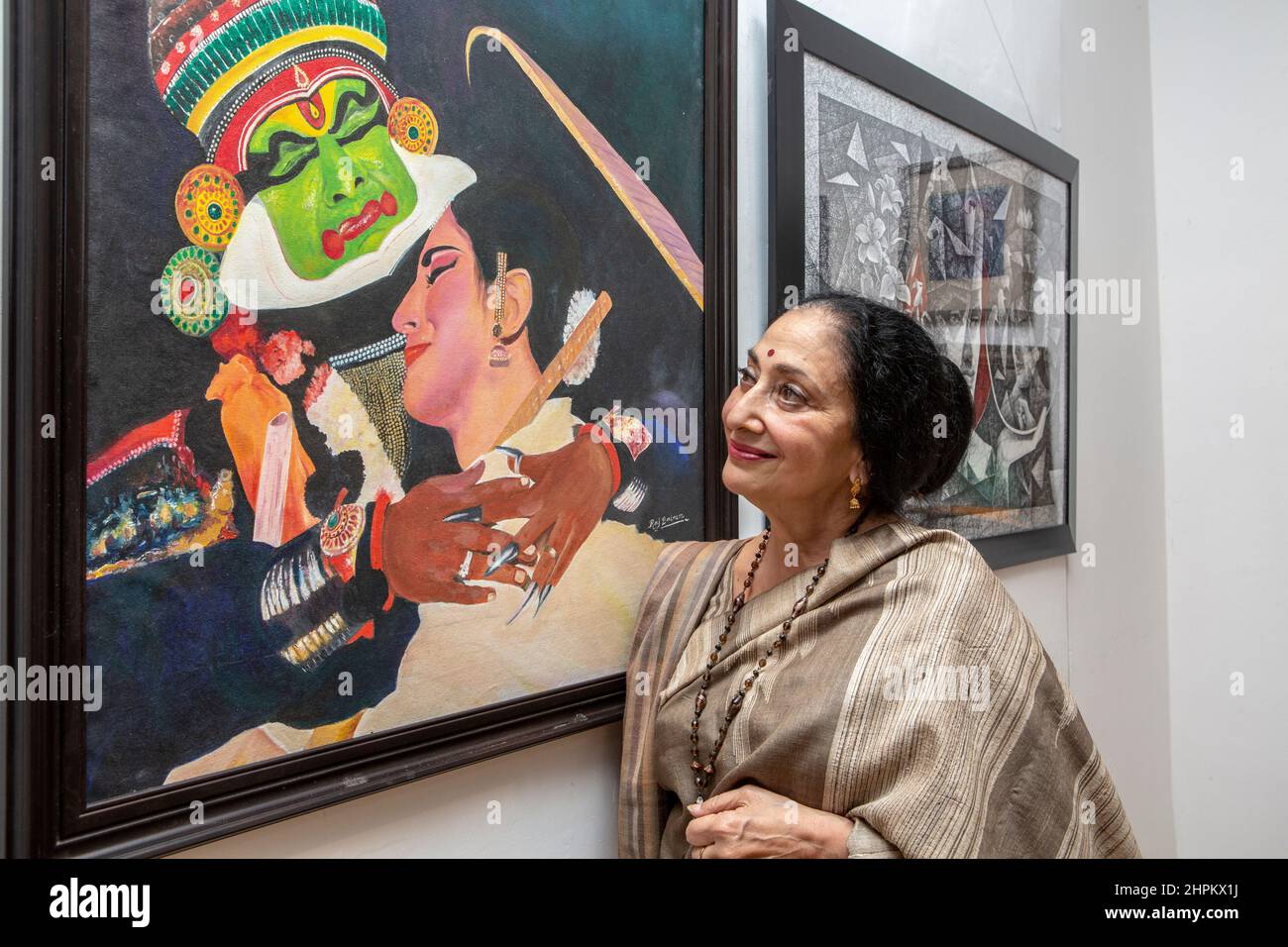 New Delhi, India, February 21st 2022: Internationaly famous an Odissi ...