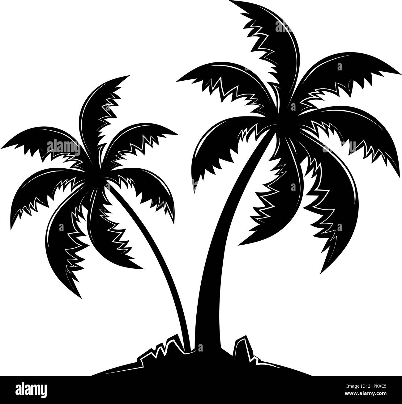 tropical plam trees Stock Vector Image & Art - Alamy