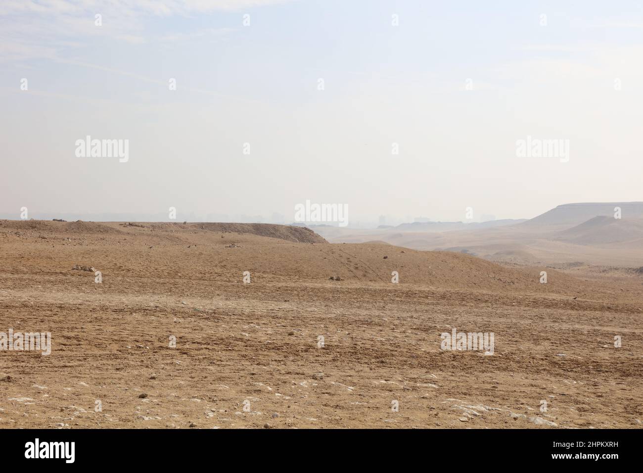 The Giza Pyramids desert Stock Photo - Alamy
