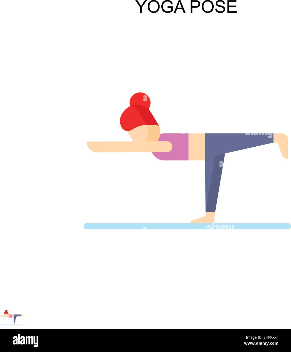 Yoga pose Simple vector icon. Illustration symbol design template for ...
