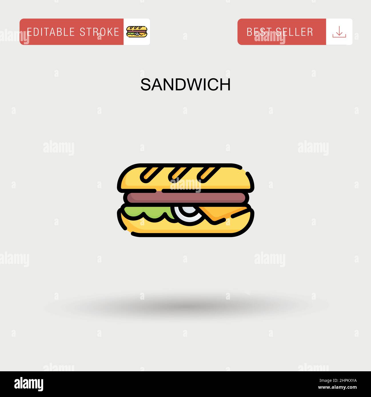 Chicken sandwiches Stock Vector Images - Alamy