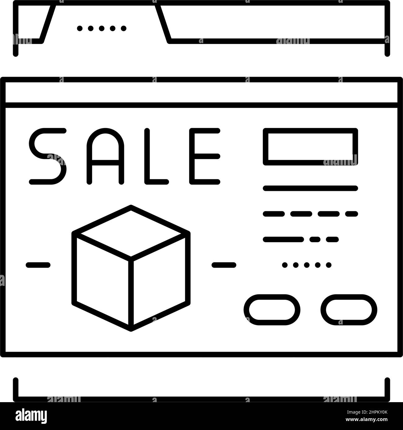 special offer line icon vector illustration Stock Vector Image & Art ...