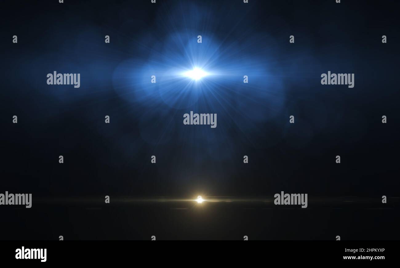 Lens Flare light over background. Easy to add overlay or screen filter ...