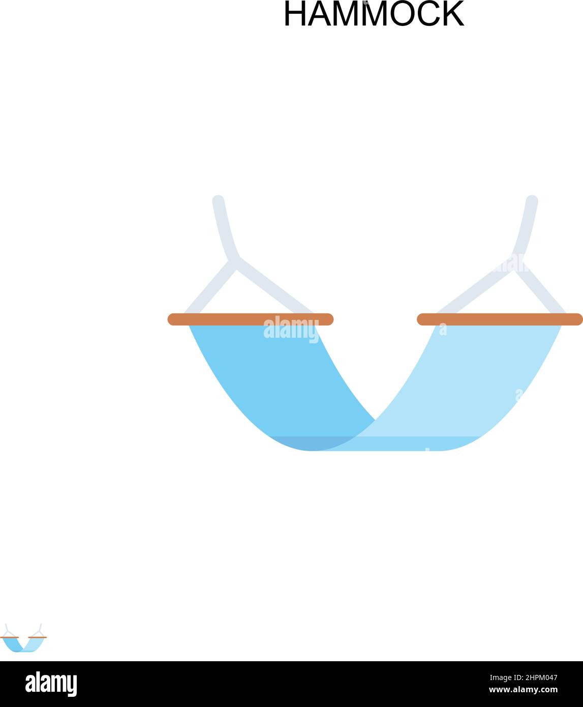 Hammock Simple vector icon. Illustration symbol design template for web ...