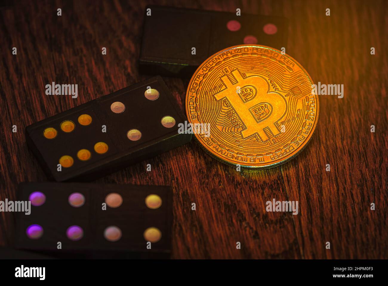 Bitcoin coin on a CD - DVD, background for design Stock Photo - Alamy