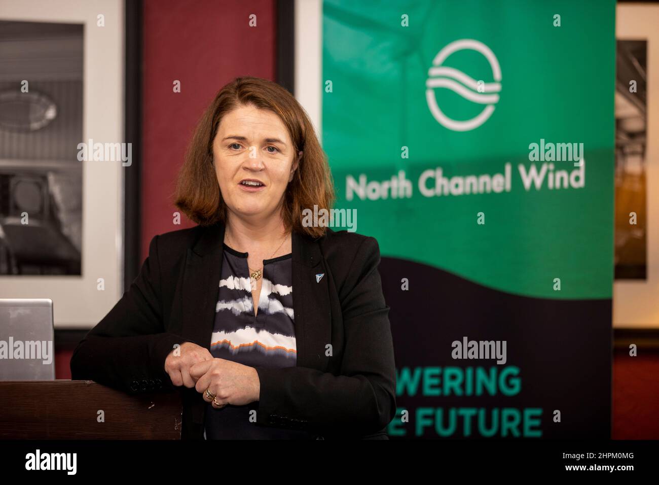 Niamh Kenny, Project Director of North Channel Wind, at the Titanic ...