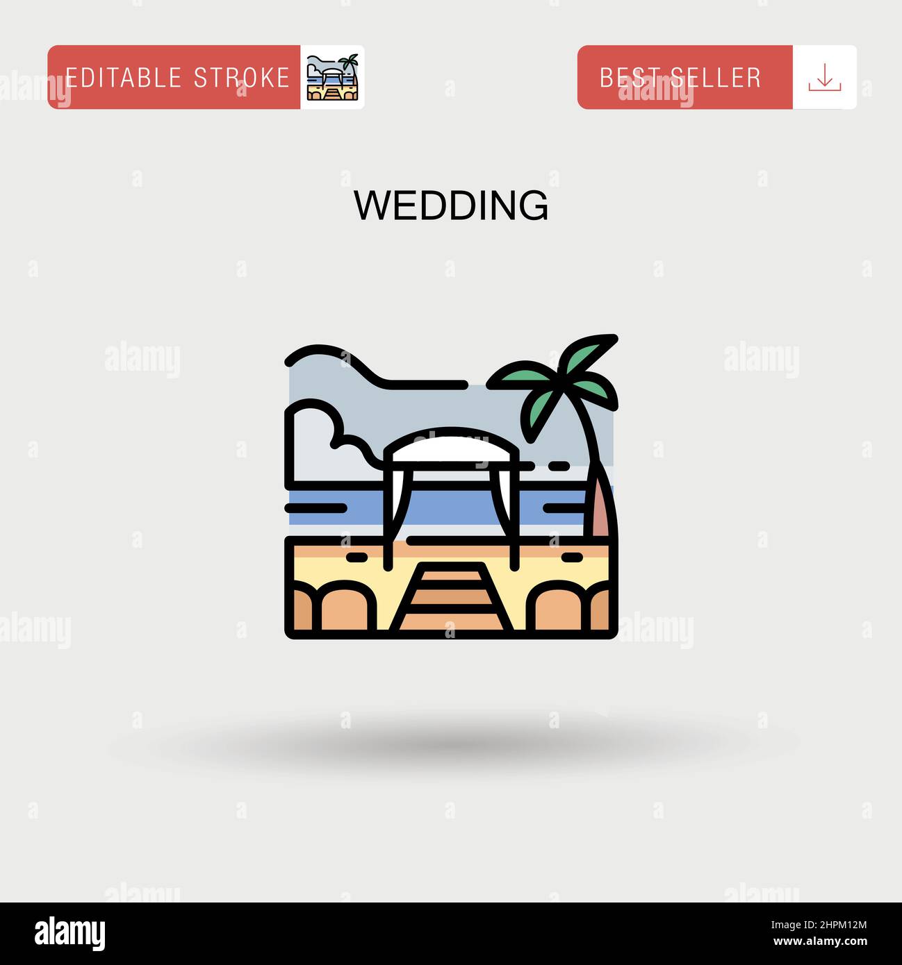 Couple wedding flower wreath Stock Vector Images - Alamy