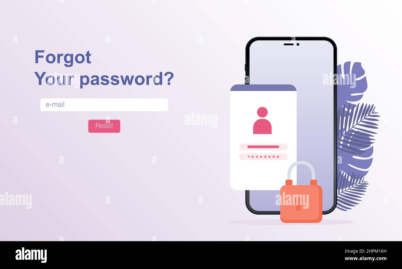 Wrong Password Vector Illustration For Web Banner Stock Vector Image And Art Alamy