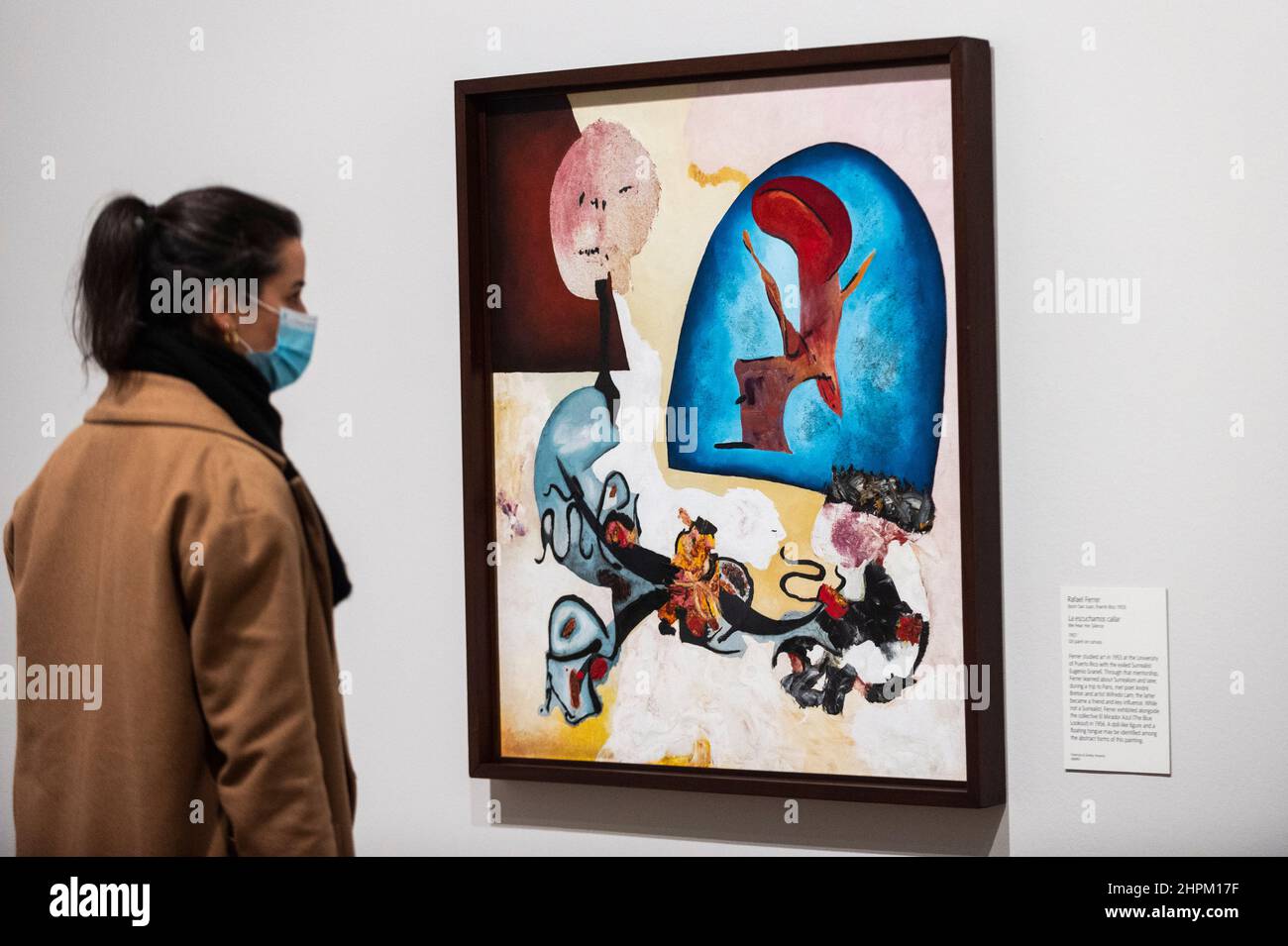 London, UK. 22 February 2022. A visitor views "We Hear Her Silence ...