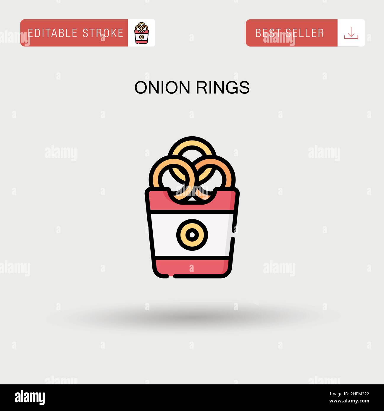 Crispy onion ring Stock Vector Images - Alamy