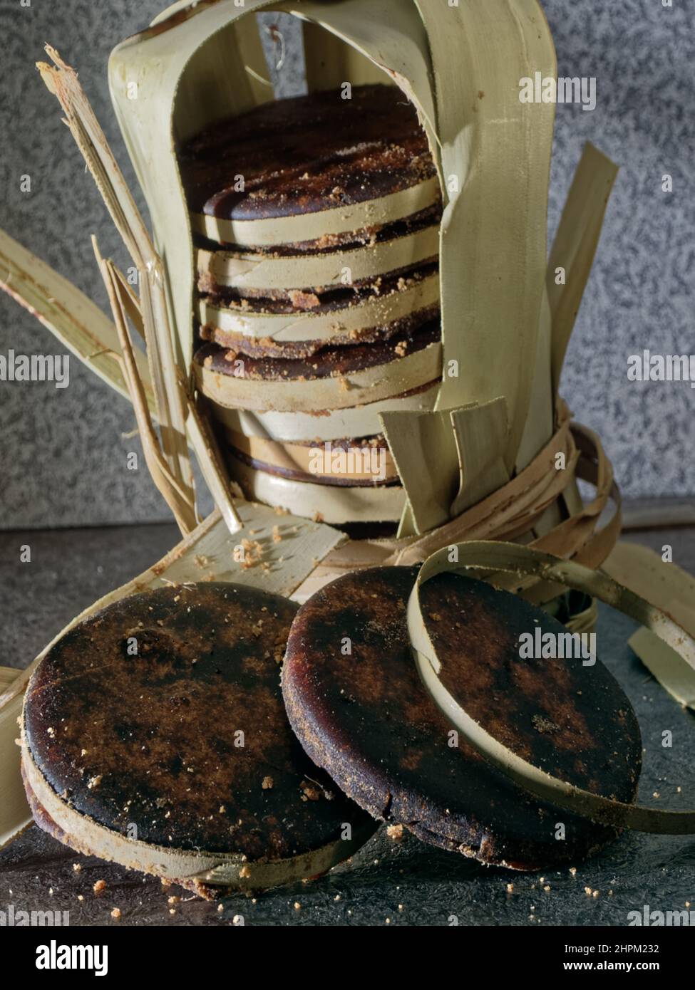 02 15 2022 Traditional handmade palm leaf Packaging for Palm Jaggery ...