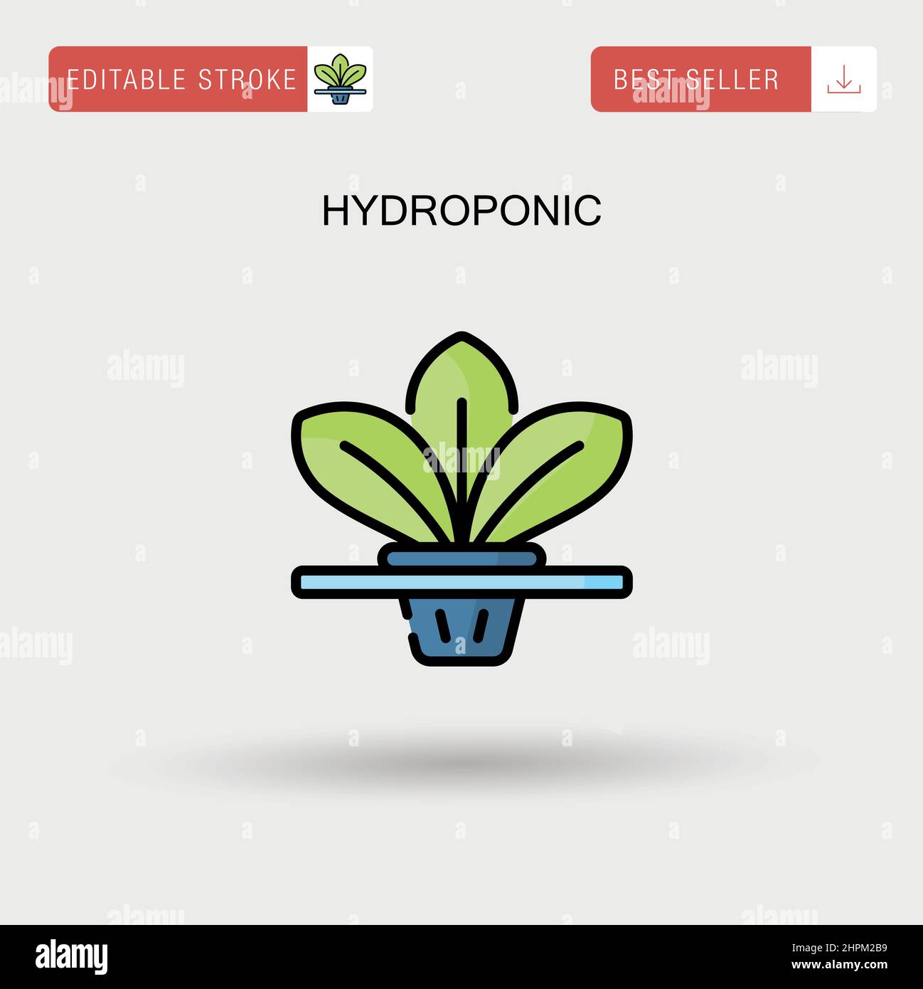 Hydroponic Simple vector icon Stock Vector Image & Art - Alamy