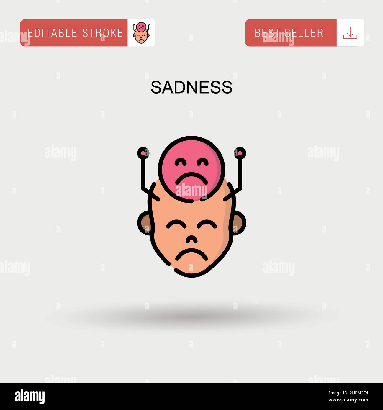 Woman sadness loneliness Stock Vector Images - Alamy