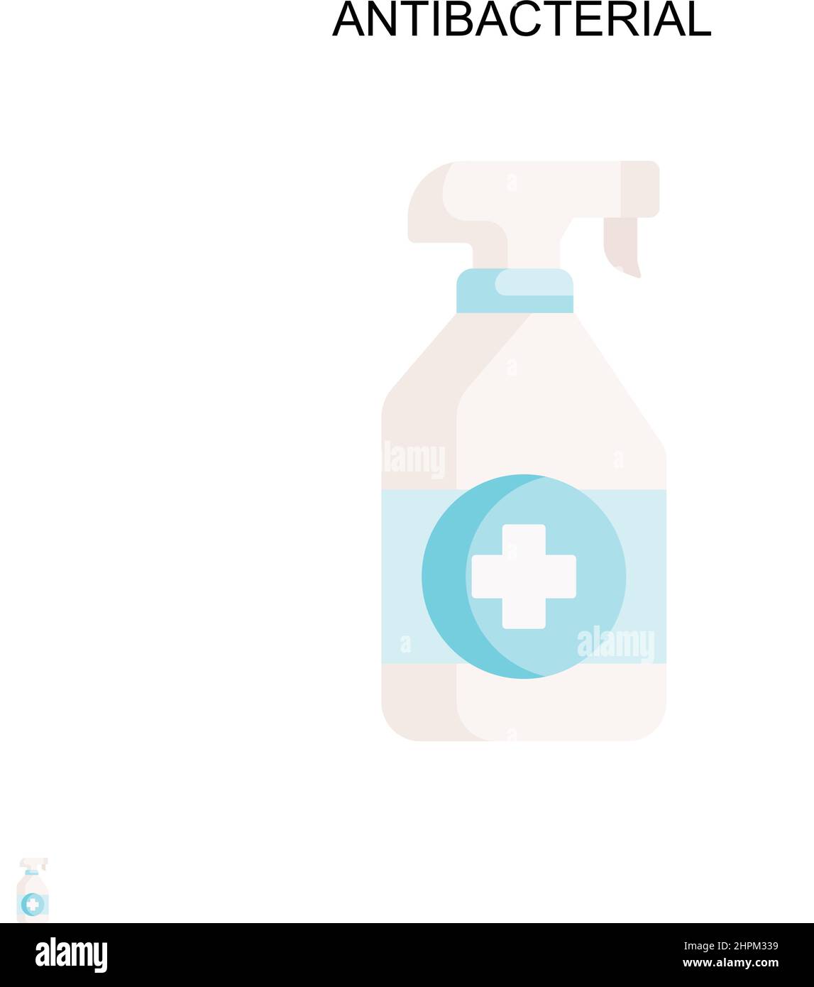 Antibacterial Simple vector icon. Illustration symbol design template ...