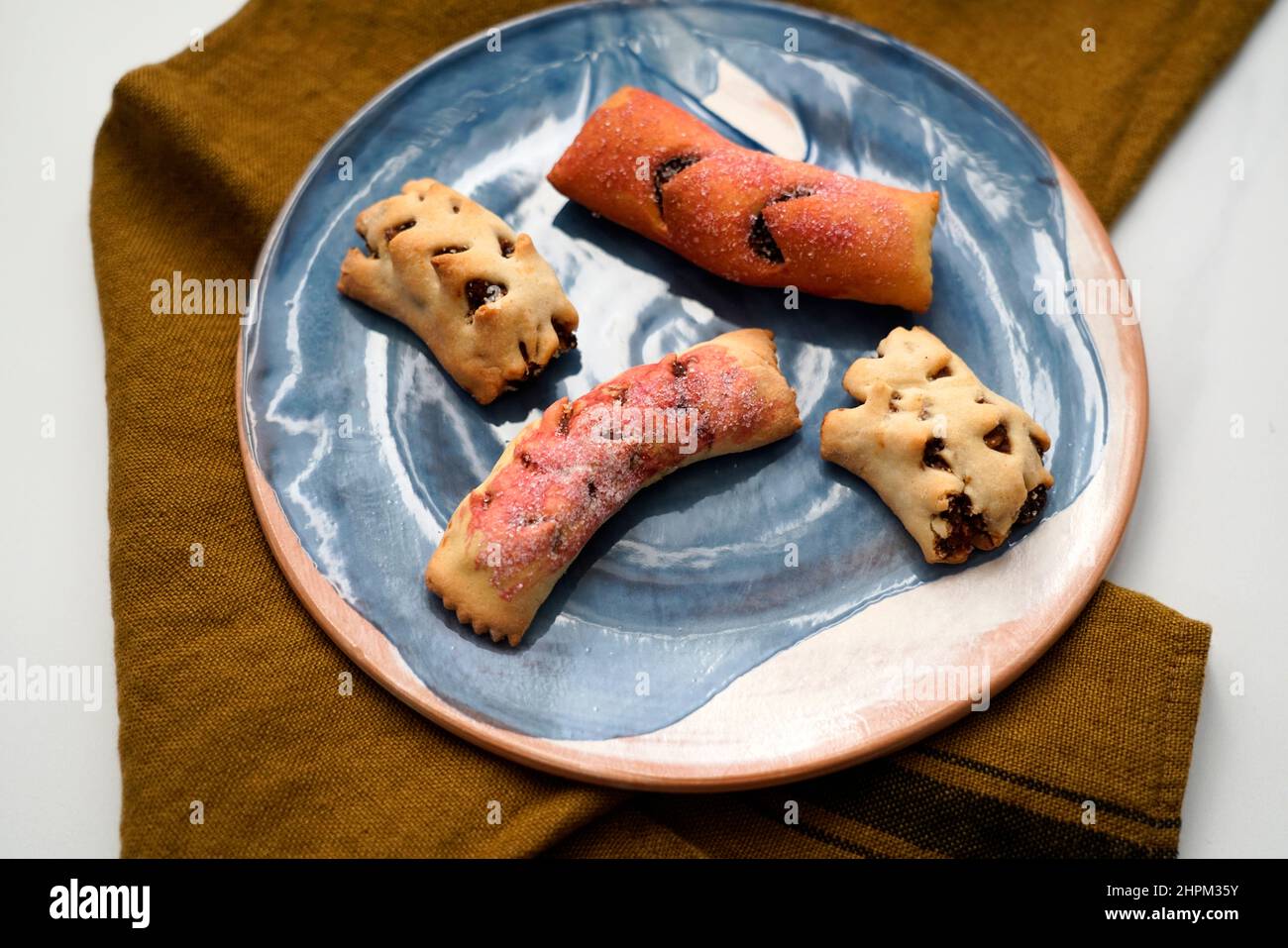 Traditional Italian dessert called Mostaccioli or Mustaccioli ...