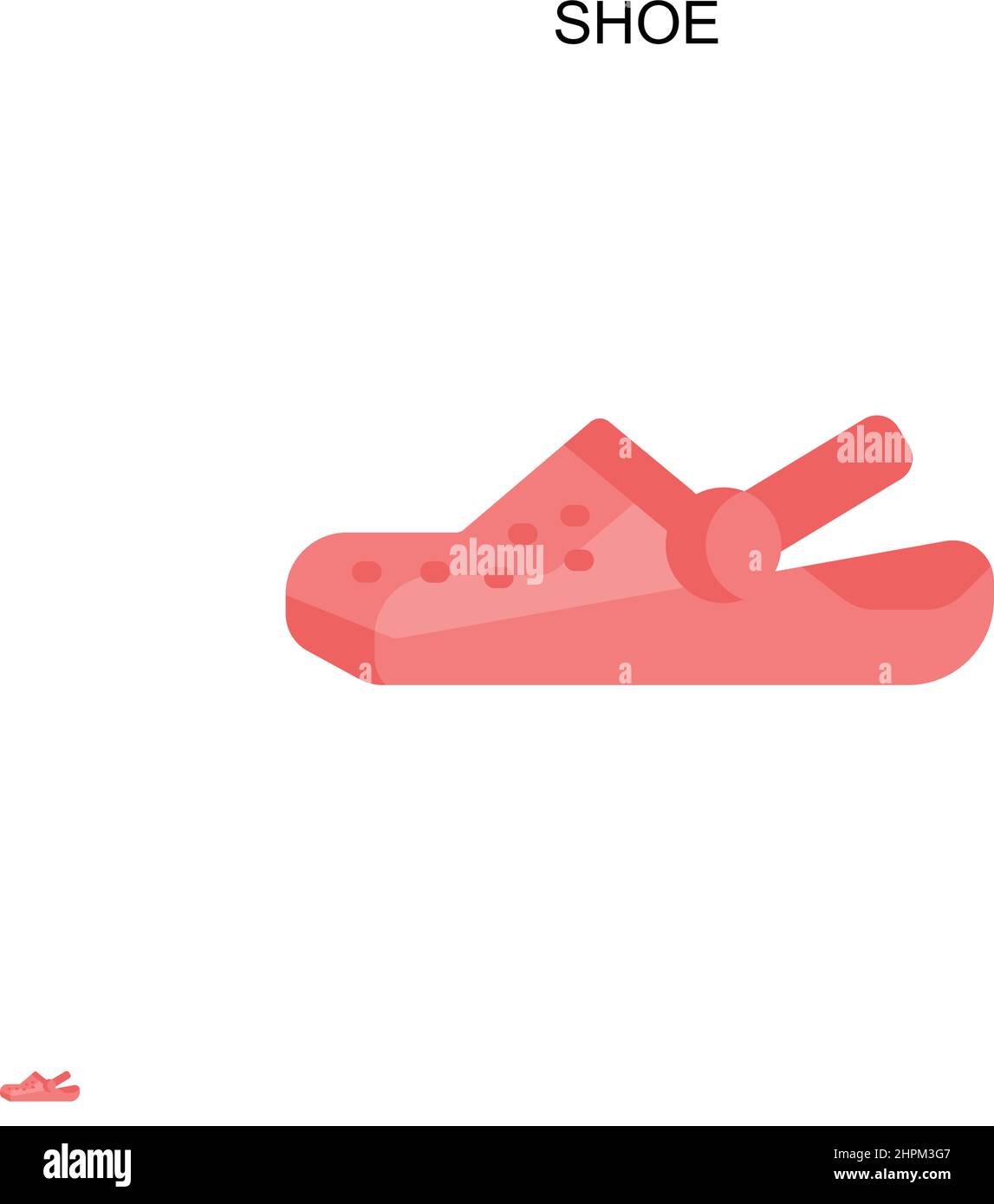 Shoe Simple vector icon. Illustration symbol design template for web ...