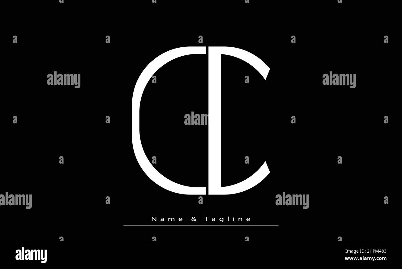 Alphabet letters Initials Monogram logo CC Stock Vector Image & Art - Alamy