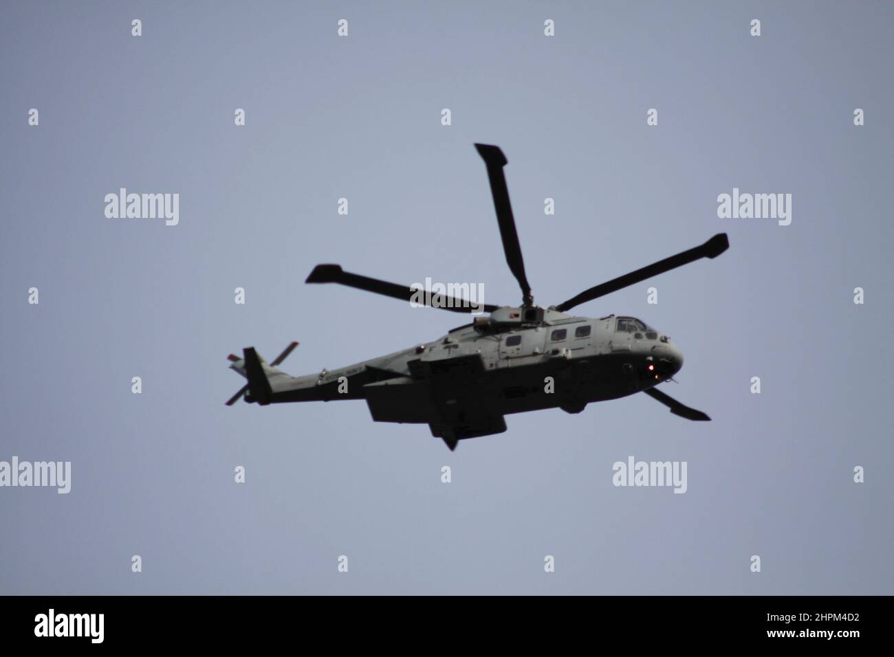Merlin Mk2 Royal Navy Helicopter Flying over Hook Norton Oxfordshire ...