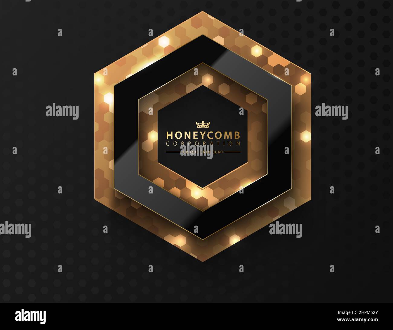 Honeycomb shape vector vectors hi-res stock photography and images - Alamy