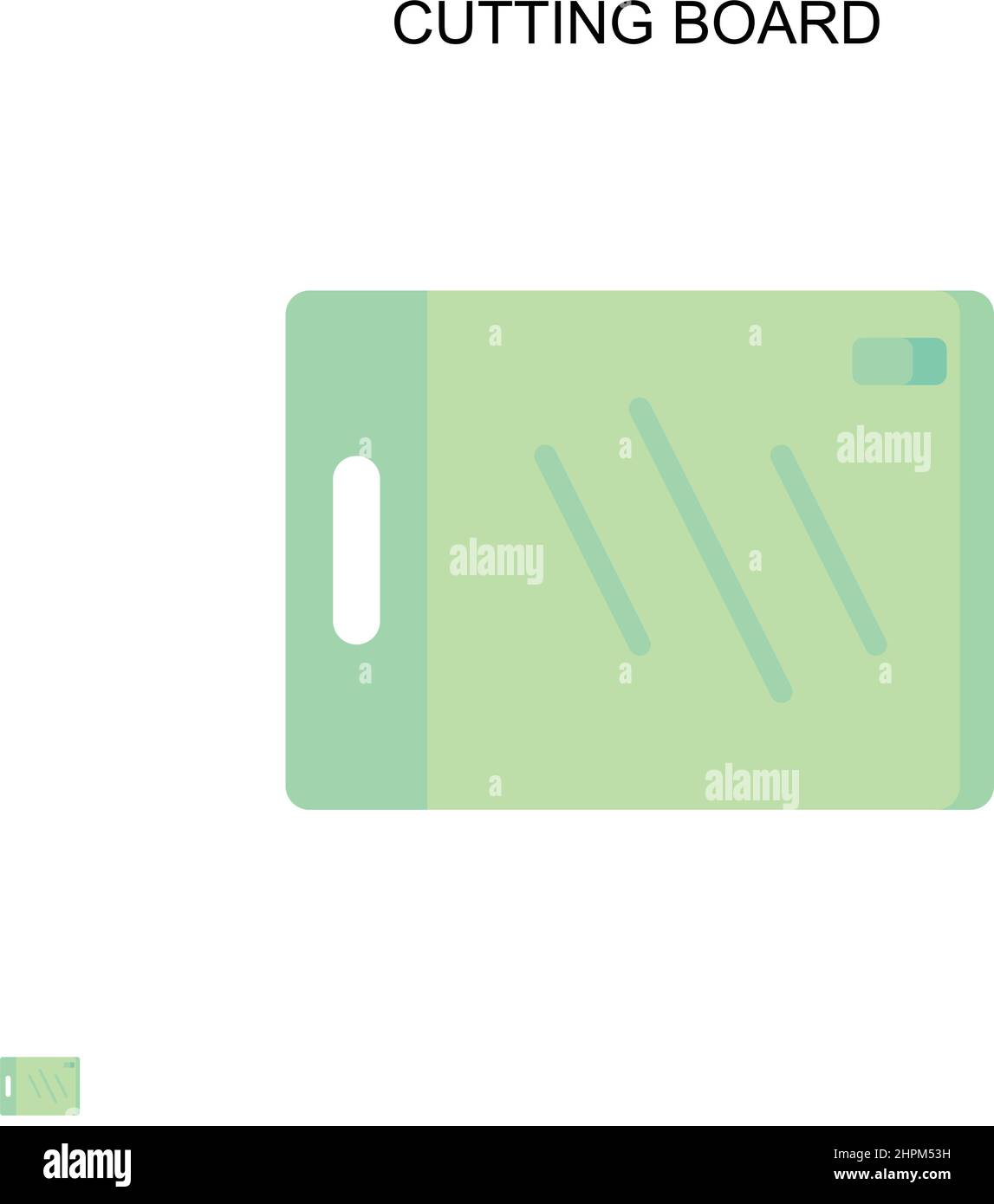 Cutting board Simple vector icon. Illustration symbol design template ...