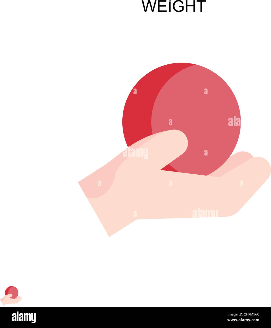 Weight Simple Vector Icon Illustration Symbol Design Template For Web Mobile Ui Element Stock