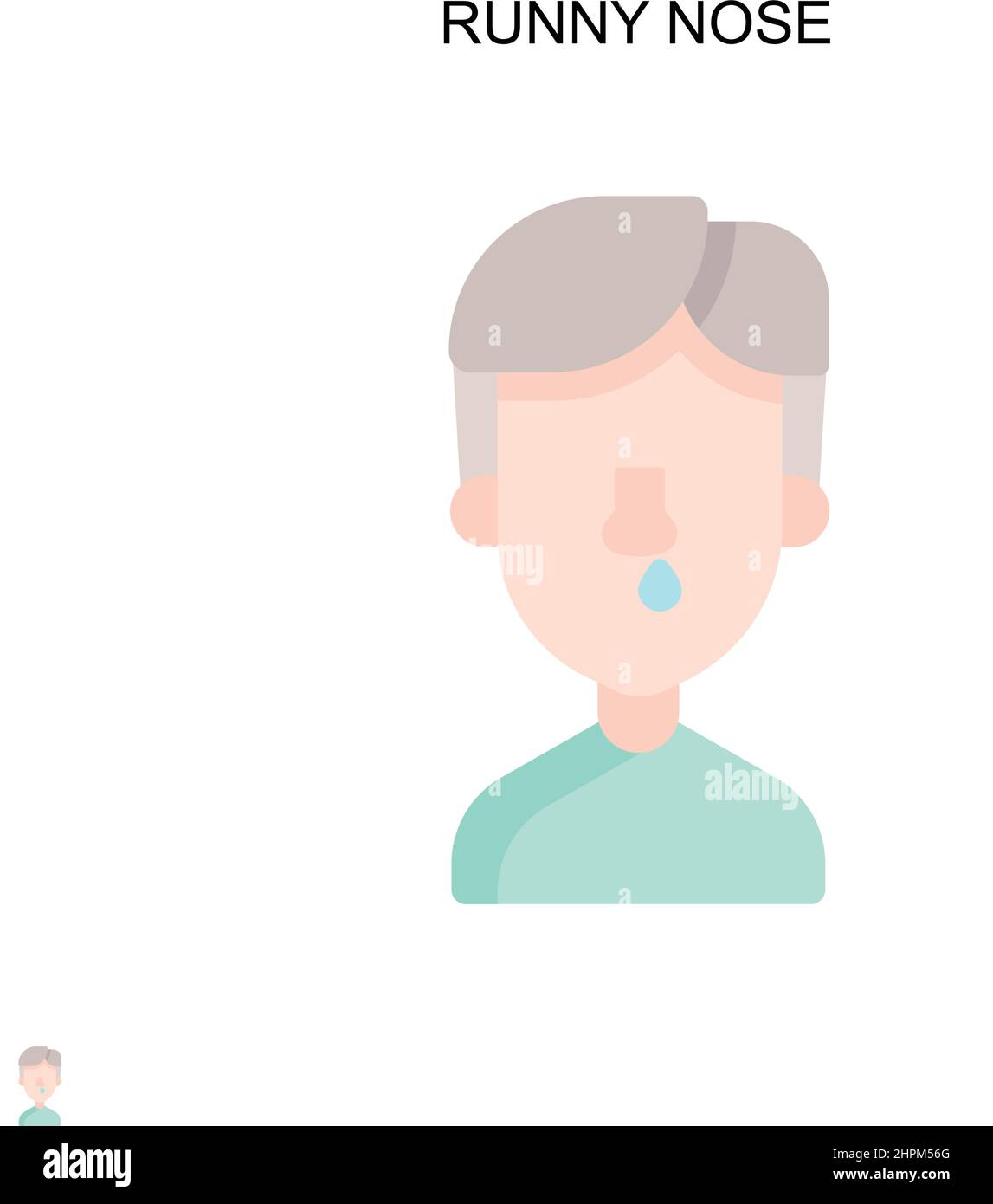 Nose icon hi-res stock photography and images - Alamy