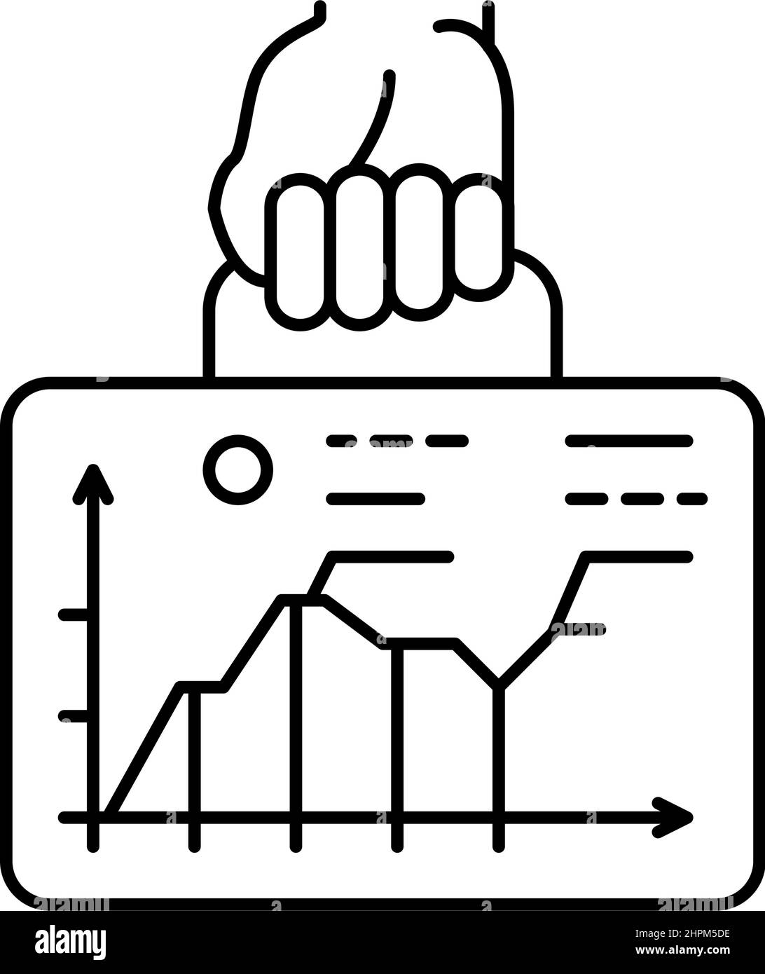strategy development line icon vector illustration Stock Vector Image ...
