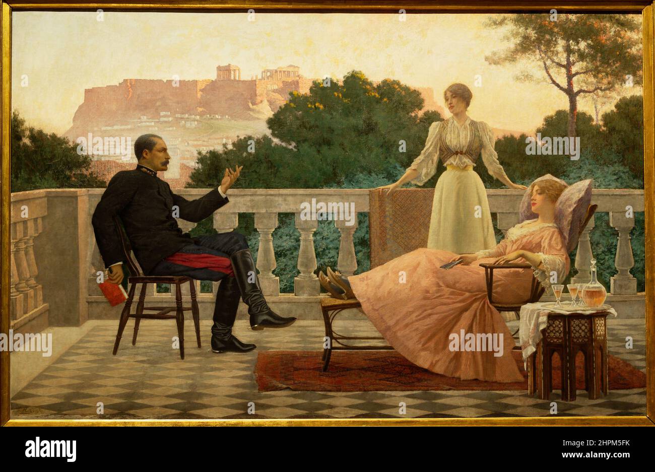 Sur la terrasse ou soiree athenienne 1897 hi-res stock photography and ...