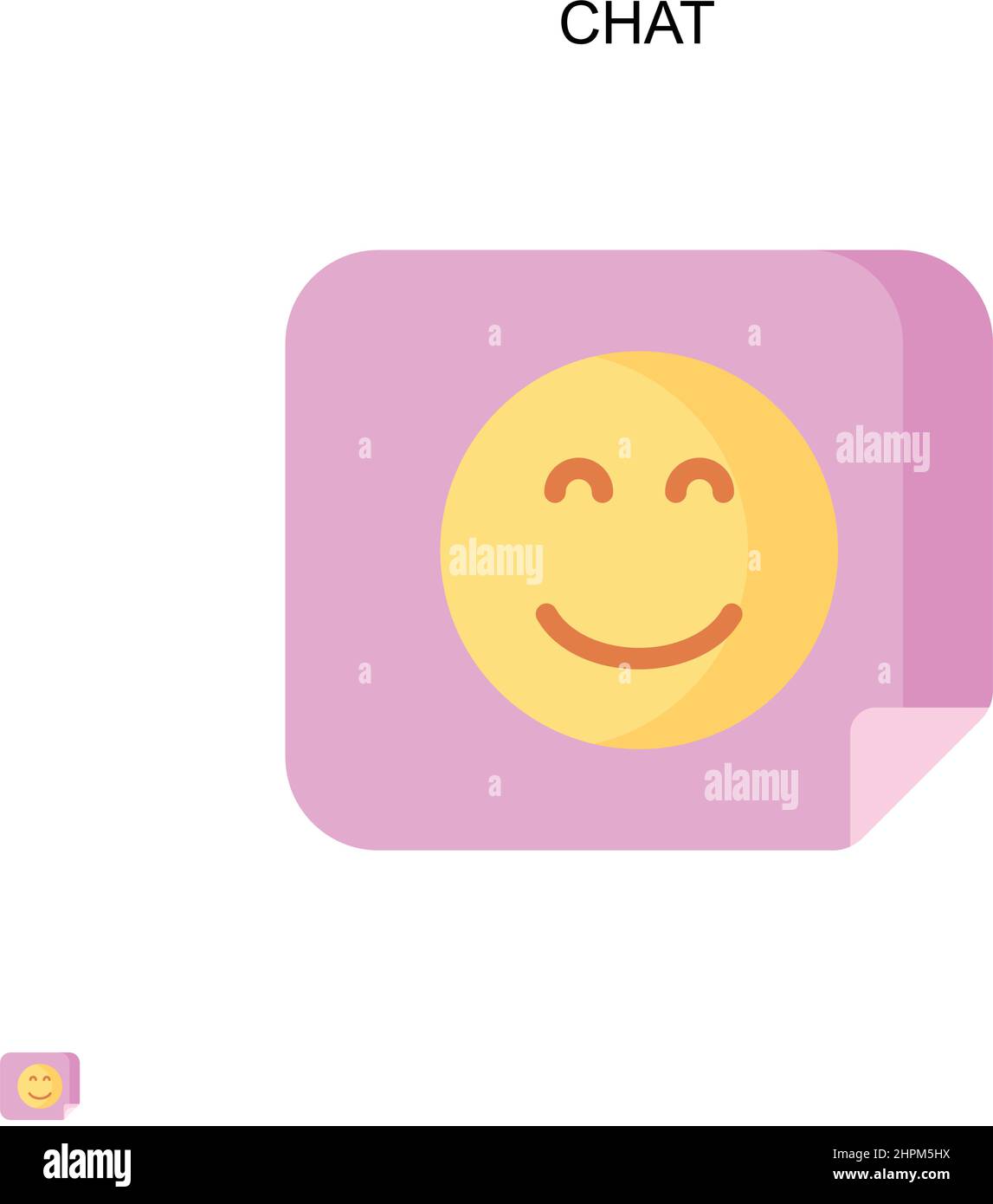 Chat Simple vector icon. Illustration symbol design template for web ...