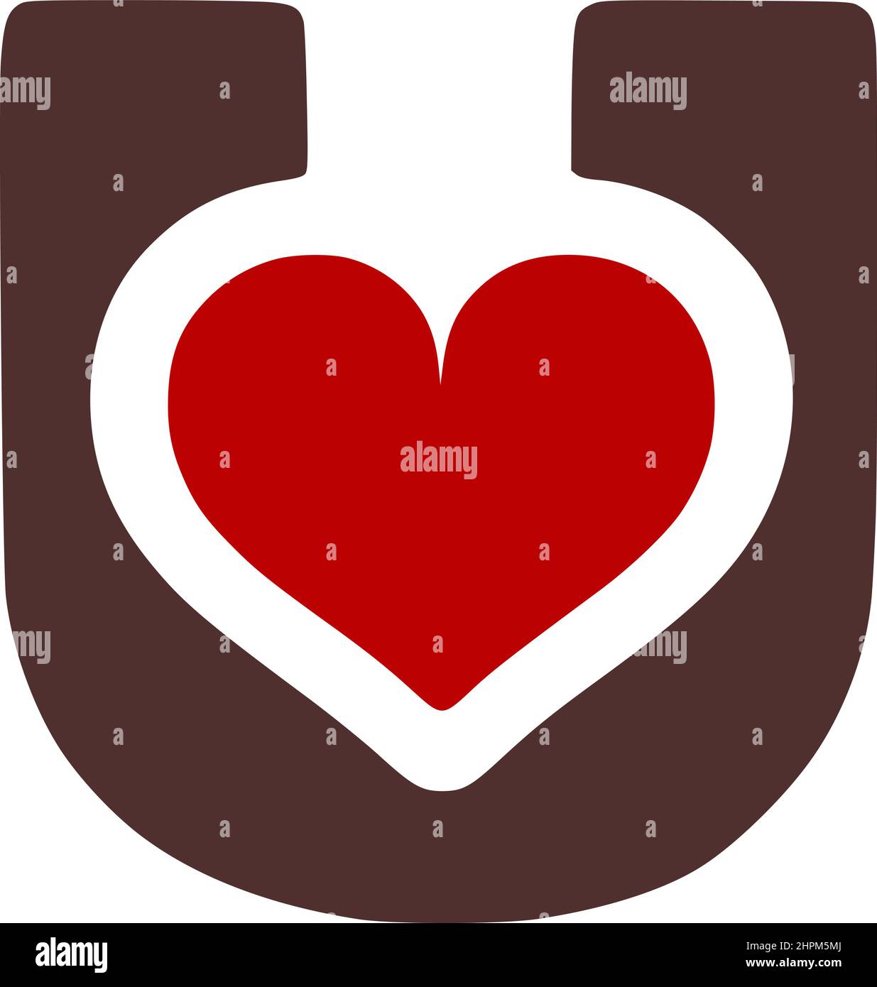 Letter u with heart symbol doodle icon Stock Vector Image & Art - Alamy