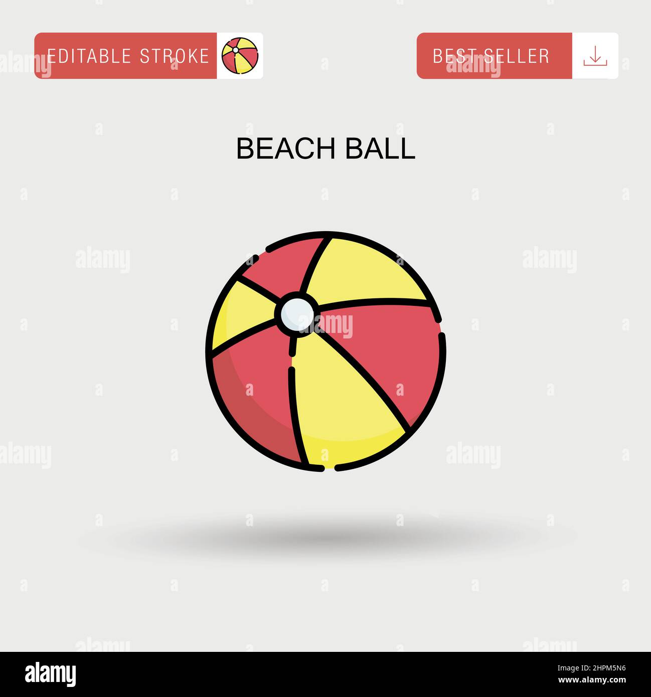 Beach ball Stock Vector Images - Alamy