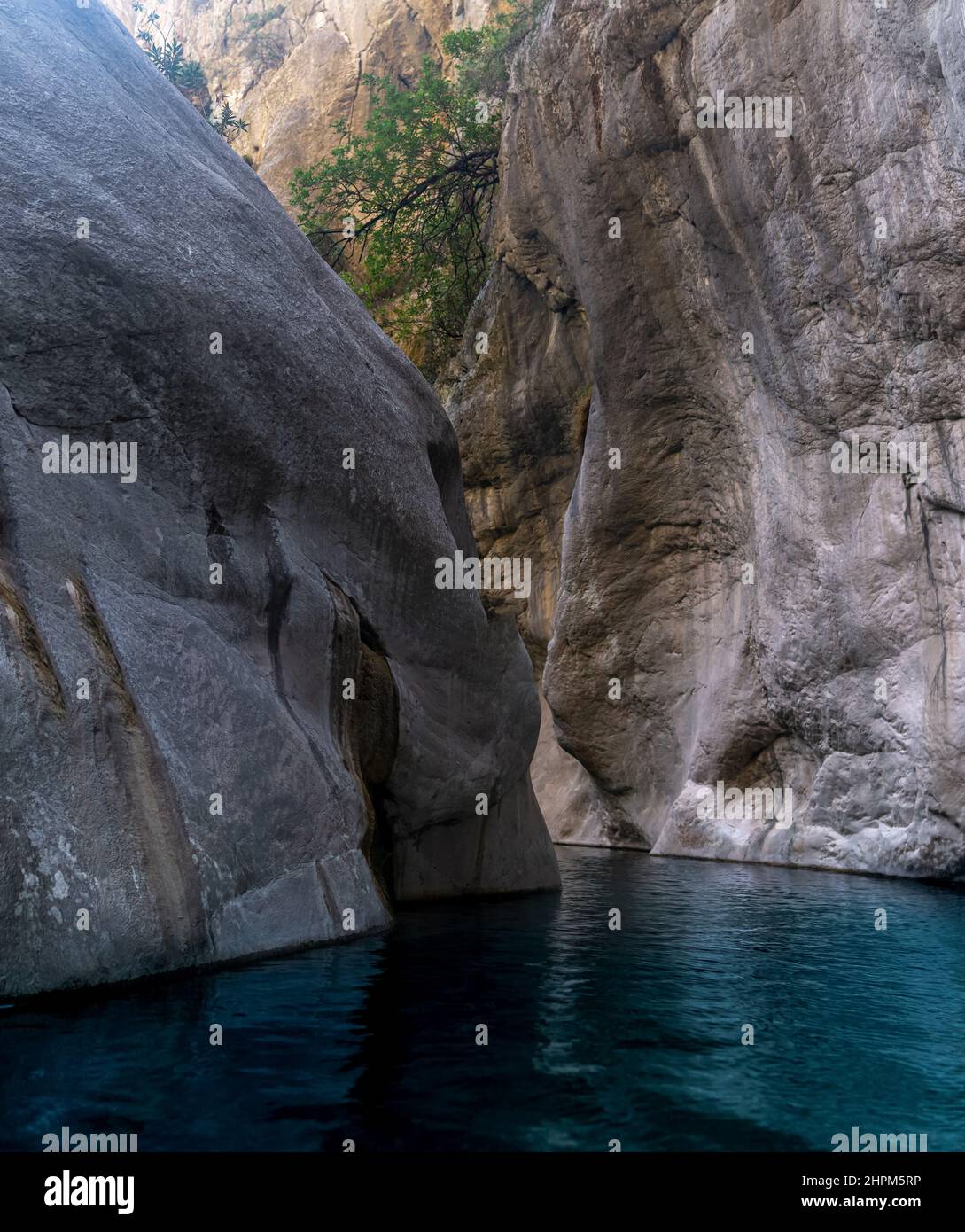 rocky canyon with clear blue water in Goynuk, Turkey Stock Photo - Alamy