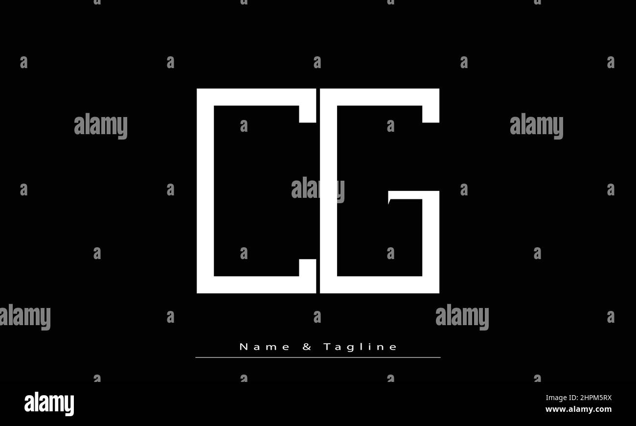 Alphabet letters Initials Monogram logo CG, GC Stock Vector Image & Art ...
